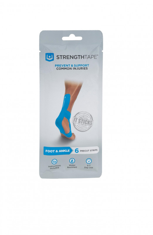 StrengthTape Kinesiology Taping Kit for Ankle & Foot – Precut ...